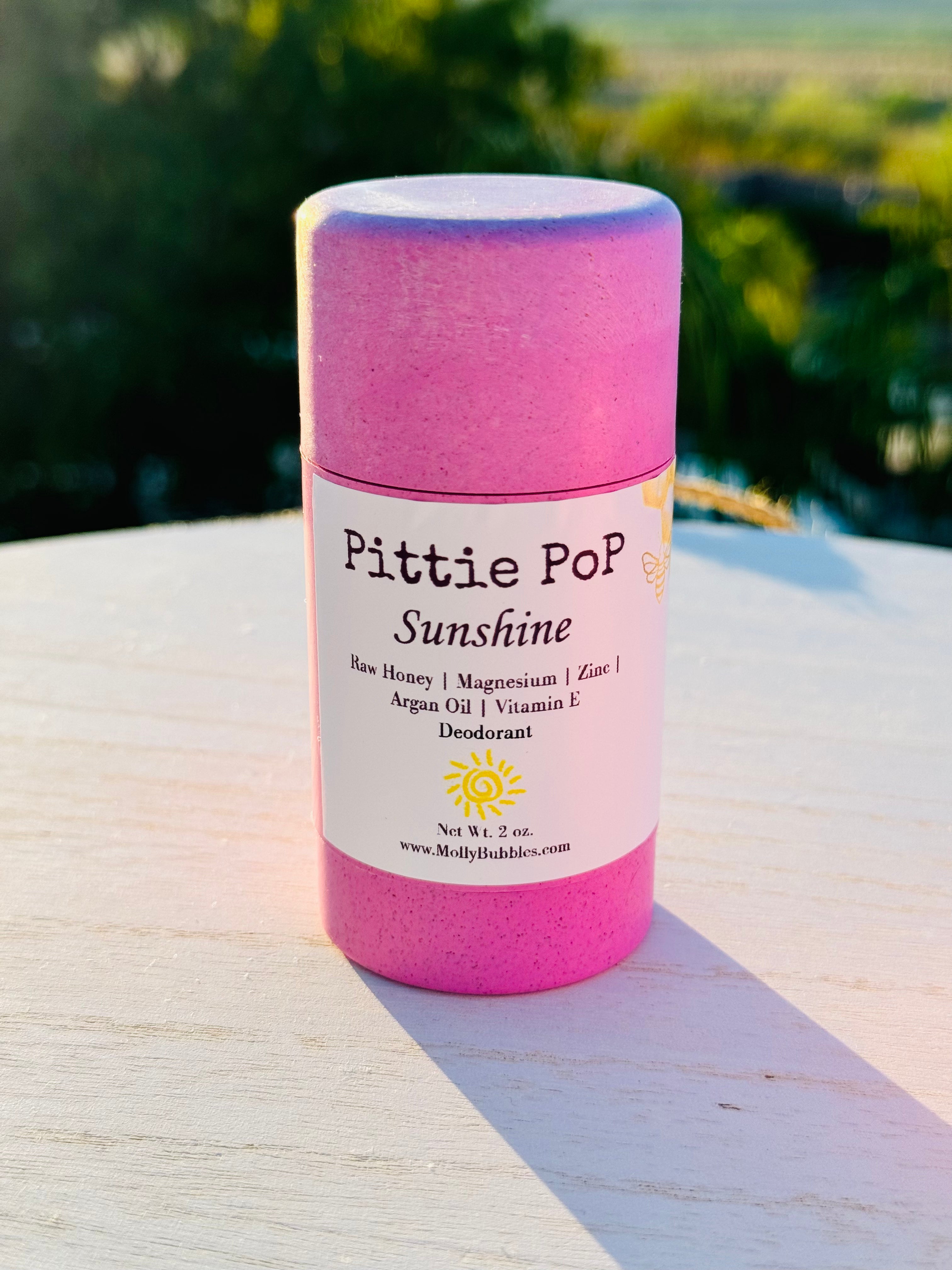 Pittie PoP Natural Deo | Molly Bubbles Soap Company